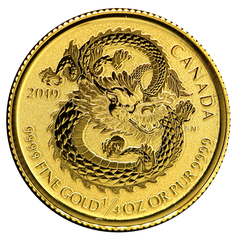 Gold Canadian Lucky Dragon Coin 1/4 Ounce - The Prime Asset